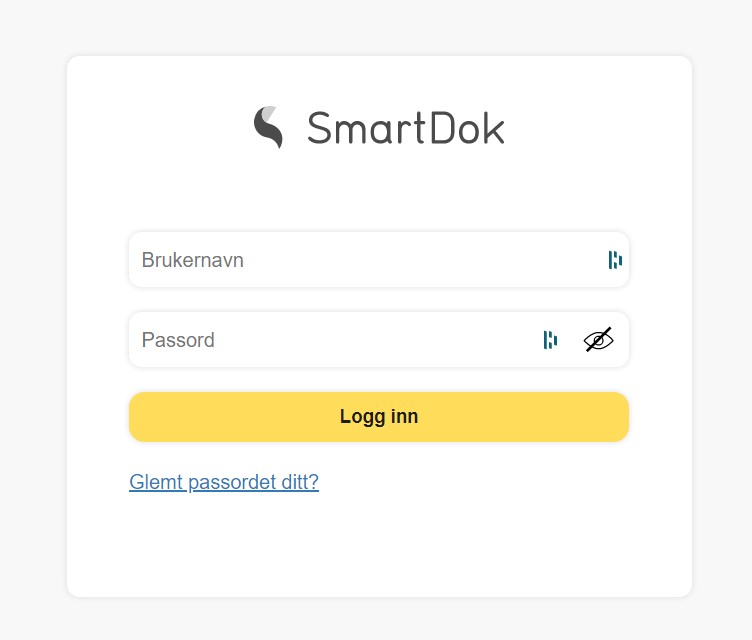 Innlogging i SmartDok